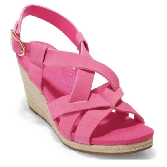 Cole Haan | Shoes | Cole Haan Crystal Espadrille Womens Fuschia Pink ...
